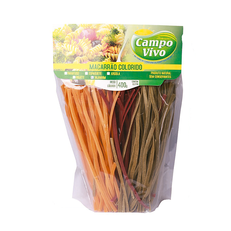 Macarrão Colorido Talharim Grosso(400g) - Armazém do Campo Cascavel