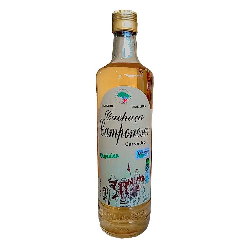Cachaça carvalho orgânica (700ml) - Armazém do Campo Cascavel