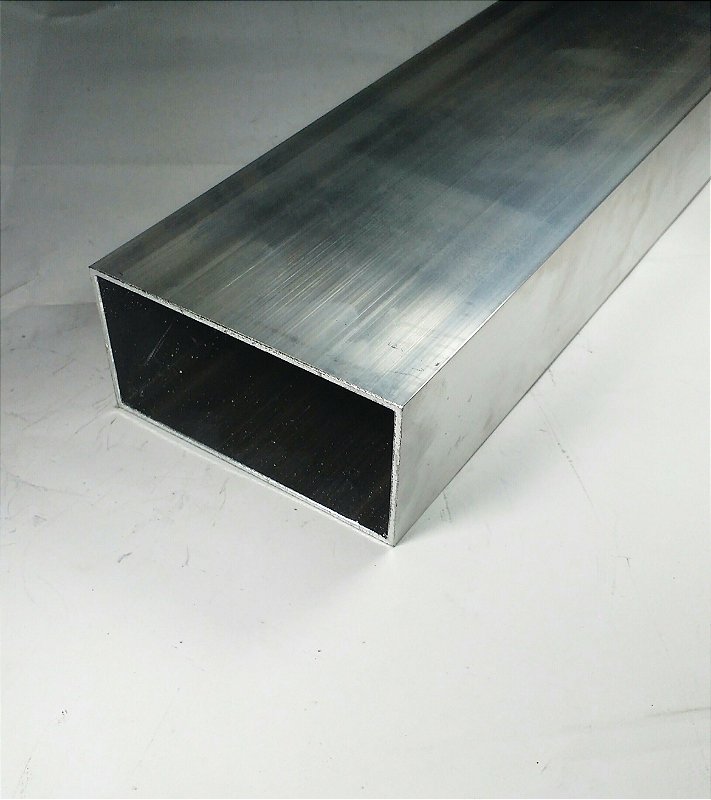 Tubo Retangular Alumínio 4" x 2" x 2,00mm - Alumínio Alure