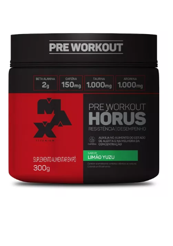Pré Treino Max Titanium Horus 300g - Alx Suplementos
