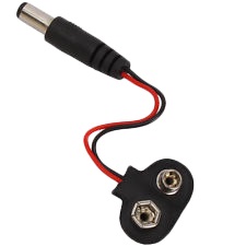 Clip bateria para Arduino Plug P4 e Bateria 9V - Eletrônica Cuiabá