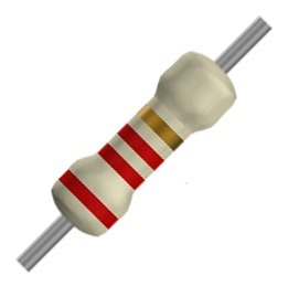 Resistor 2K2 1/4W - Eletrônica Cuiabá