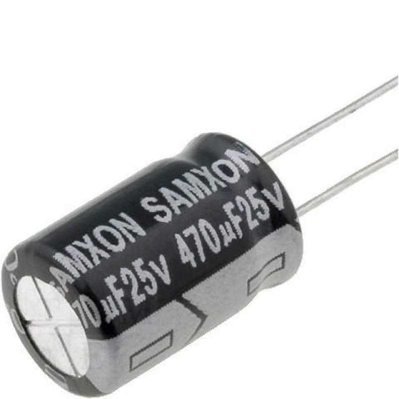 Capacitor Eletrolítico 470 uF x 25v - Eletrônica Cuiabá