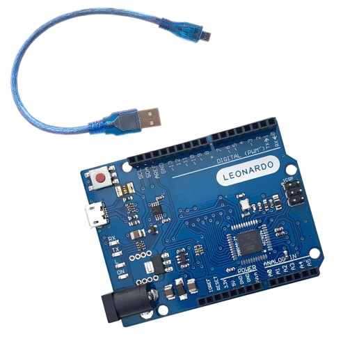 Arduino Leonardo R3 + Cabo USB - ATmega32u4 - Made in Italy ...