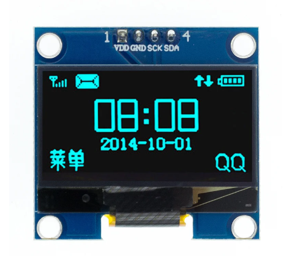 Display OLED 0.96" I2C Azul cor única - Eletrônica Cuiabá