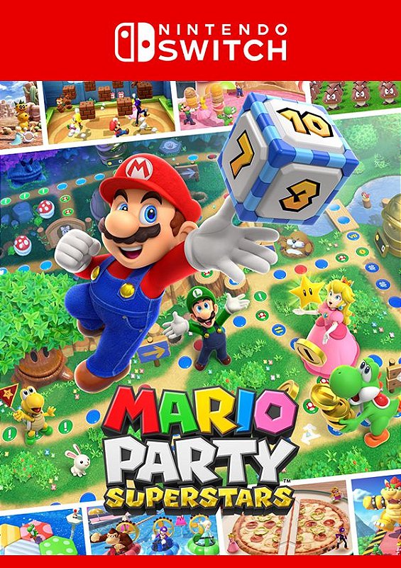 Mario Party Superstars - Nintendo Switch - Midia Digital - Faze Games
