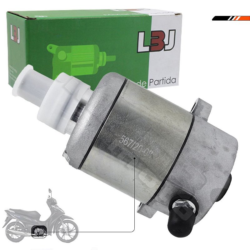 Motor De Partida Arranque Biz 125 Flex 2011 A 2021 Lbj - Sommer Motos ...