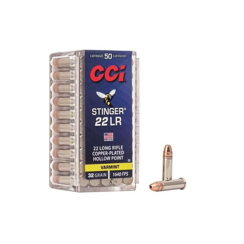 Municao .22LR CCI HP Stinger - 32gr - UN - Usina da Pesca Municao .22LR CCI HP Stinger - 32gr - UN - Usina da Pesca