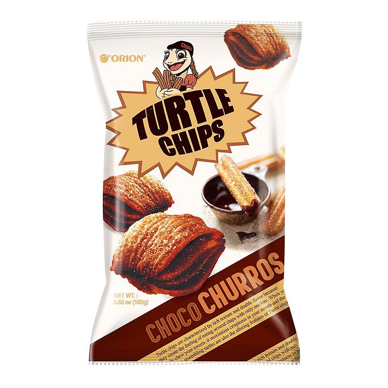 Turtle Chips- Sabor Choco Churros- Orion 160G - Chiba Oriental