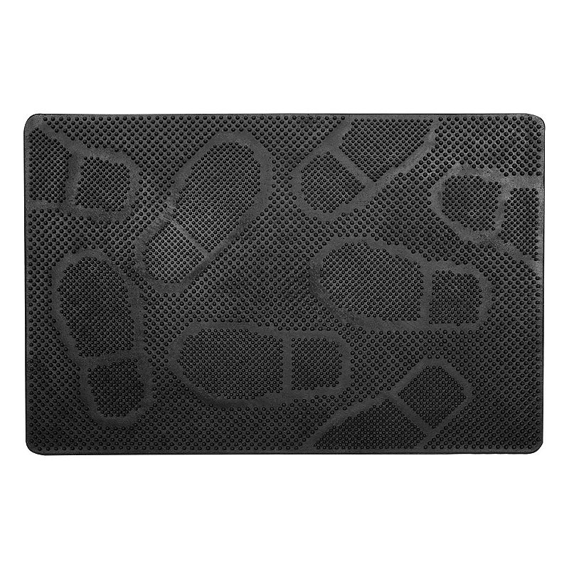 Capacho de Borracha Antiderrapante Ecco 22 Preto 0,40X0,60M - Casa & Tapete