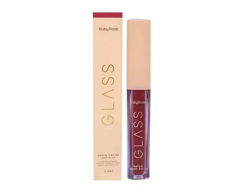 Batom Líquido Soft Blur Linha Glass Ruby Rose - BG07 - Loja online de ...
