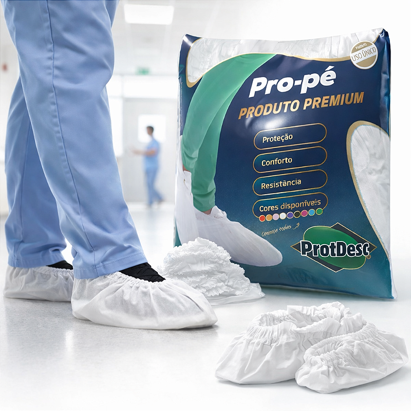 Sapatilha Propé Branco TNT 20gr 100 und. - Pioneira em EPIs e ...