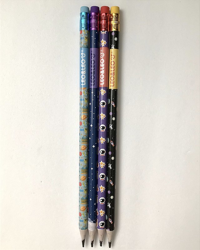 Lápis grafite astronauta Leo&Leo - Bibi Papelaria