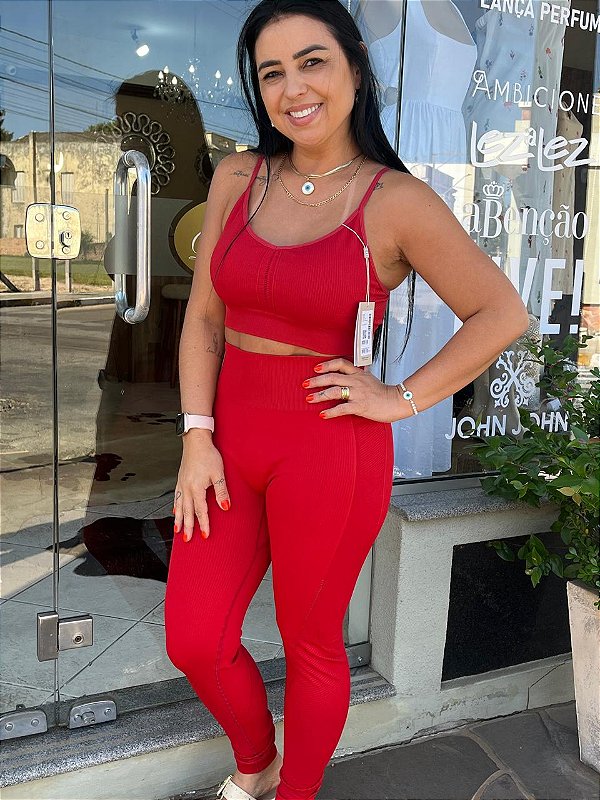 LEGGING LIVE VERMELHA - Loja Danusa