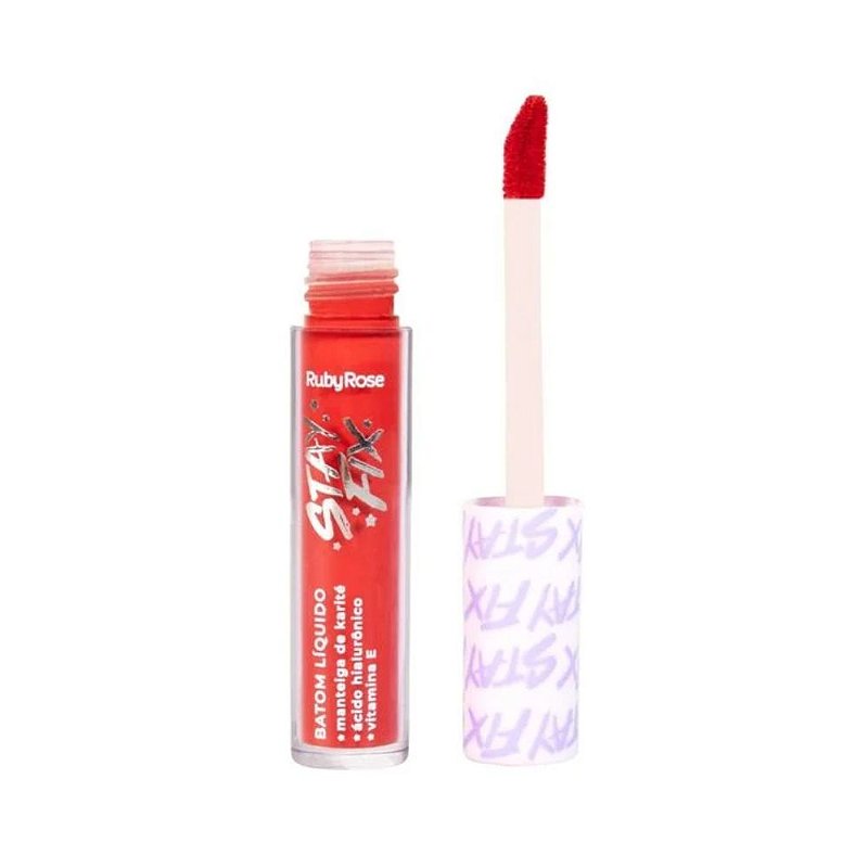 Batom Líquido Stay Fix Electra Ruby Rose CS50 HB5695 3,2ml - La Rosée ...