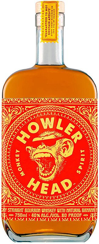 Whiskey Monkey Howler Spirit Head 750ml - Armazem Campineiro