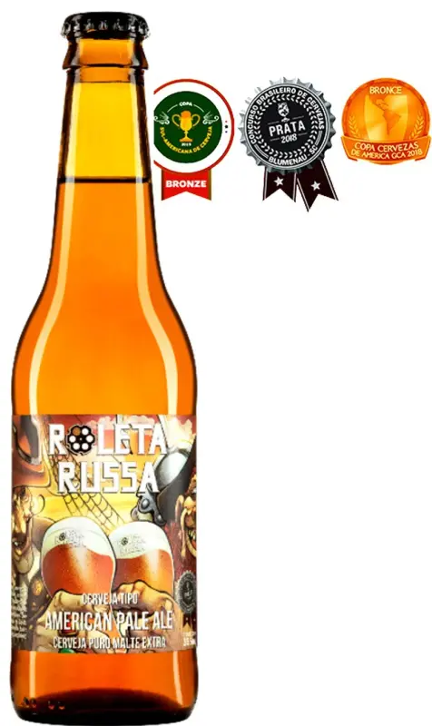 Cerveja Roleta Russa APA Long Neck 355ml - Armazem Campineiro