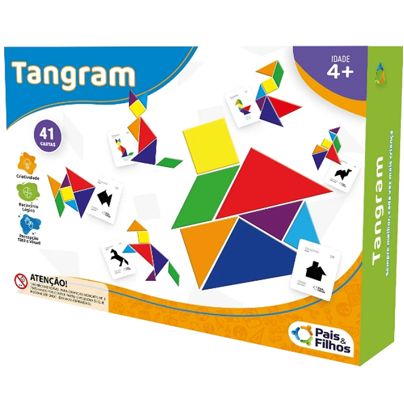 Jogo Tangram 41 Pares - Optimus Robótica