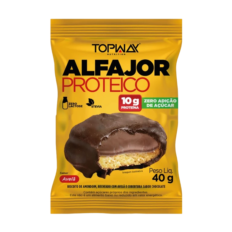ALFAJOR PROTEICO - UNIDADE 40G - Topmedlar
