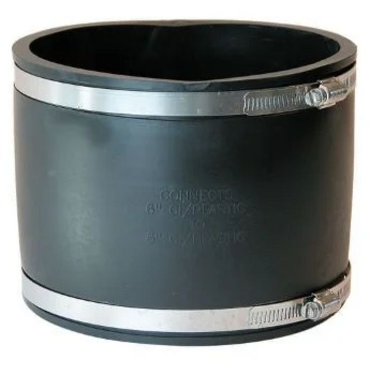 Junta flexivel p/esg luva 8" dn 200mm de pvc ferro/pvc/cobre 1056-88 ...