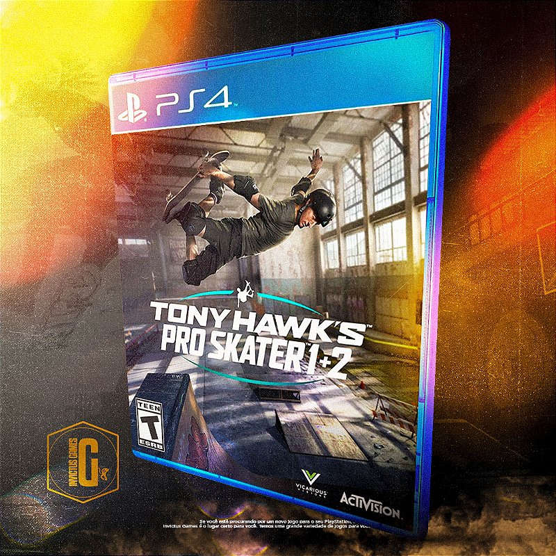 Tony Hawks Pro Skater 1 + 2 Para PS4 MÍDIA DIGITAL - [InvictusGames ...