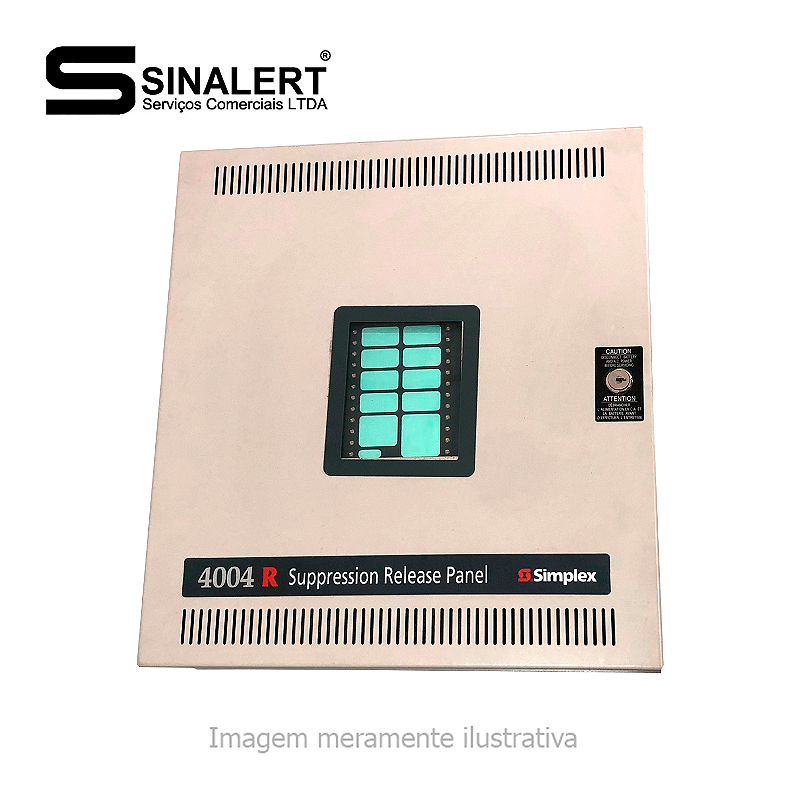 PAINEL DE LIBERAÇÃO DE SUPRESSÃO SIMPLEX 4004R (4004-9301) - Sinalert ...