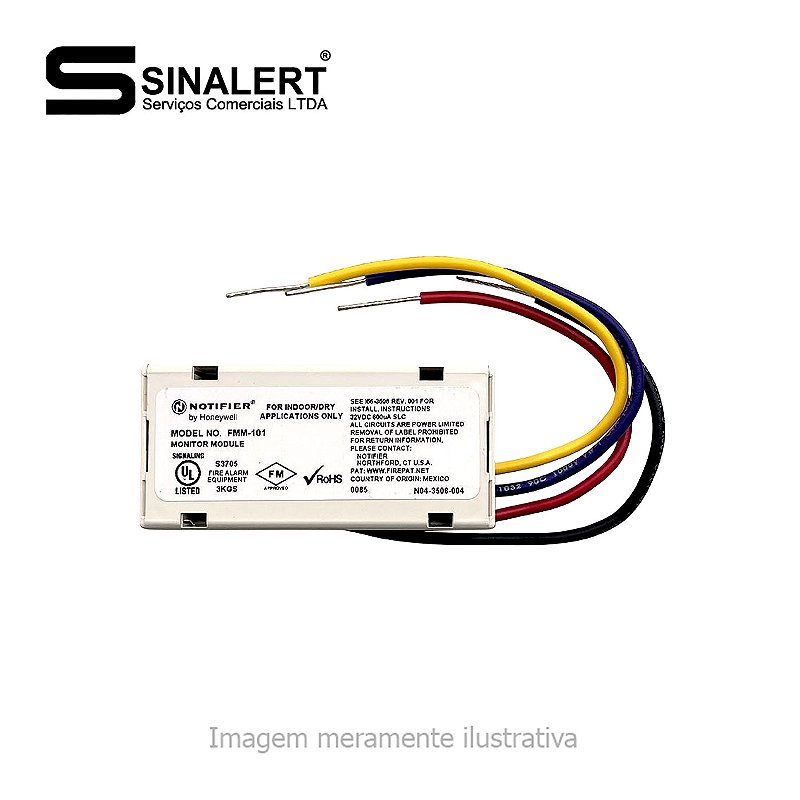 FMM-101 - Mini Módulo Monitor Notifier - Sinalert – Equipamentos e ...