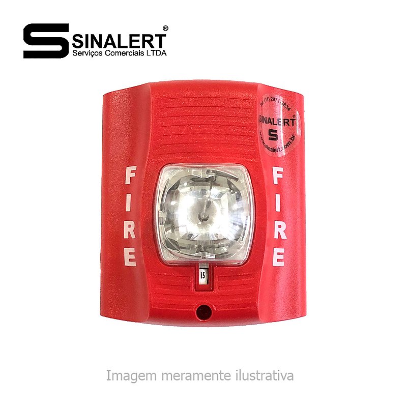 SR - SIRENE AVISADOR VISUAL - SYSTEM SENSOR - Sinalert – Equipamentos e ...