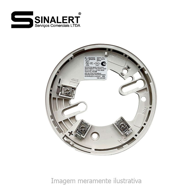 B501 - BASE PARA DETECTOR ENDEREÇÁVEL - NOTIFIER - Sinalert ...