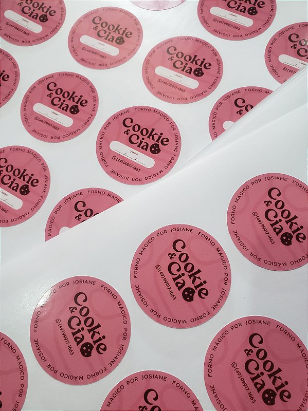 Adesivos personalizados 3,4 ou 5cm - Andy Almeida Designer