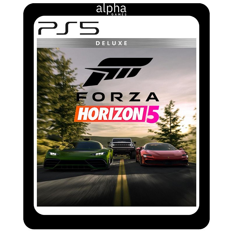 Forza Horizon 5 Deluxe Edition PS5 Mídia Digital - Alpha Games BR