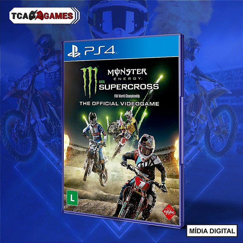Monster Energy Supercross — The Official Videogame - PS4 - Mídia Digit ...