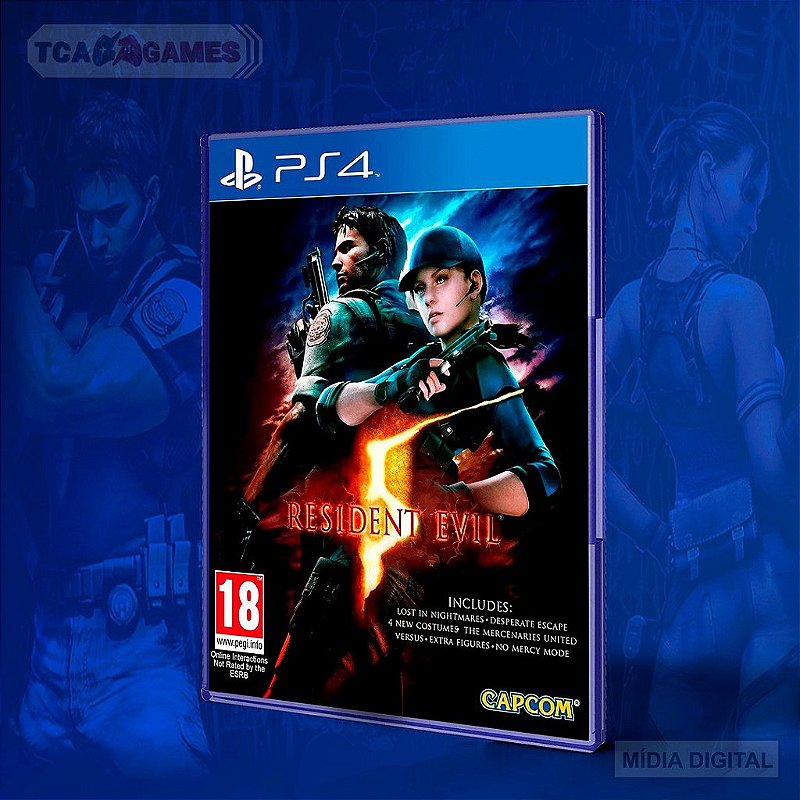 Resident Evil 5 - PS4 - Mídia Digital - Loja Tca