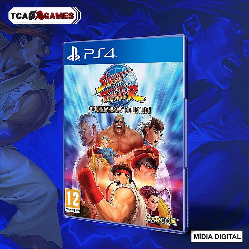 Street Fighter 30th Anniversary Collection - PS4 - Mídia Digital - Loja Tca