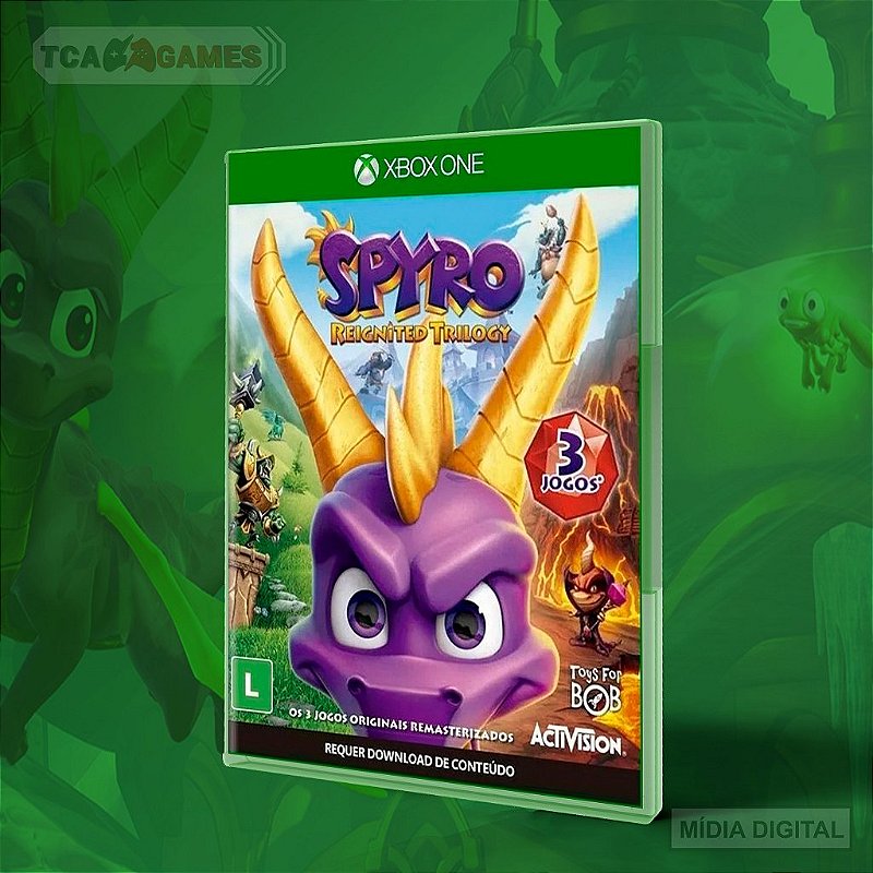 Spyro Reignited Trilogy – Xbox One Mídia Digital - Loja Tca