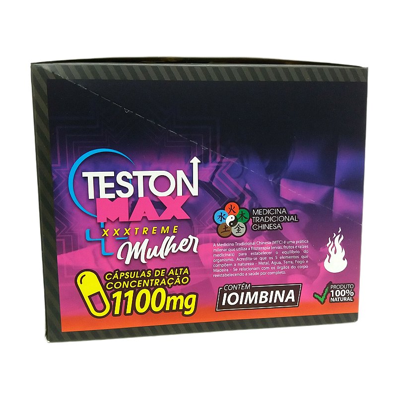 Teston Max Mulher Alta Concentração Caixa Com 12 cartelas - Empório ...