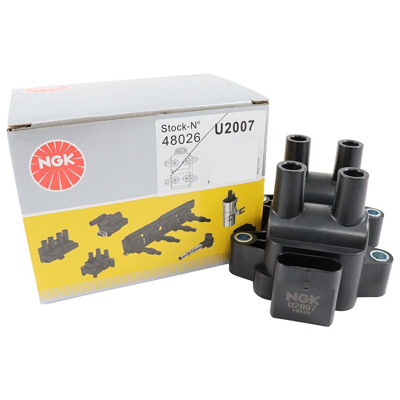 Bobina de Ignição NGK U2007 Renault Clio, Kangoo - Cód.7642 - Asllan ...