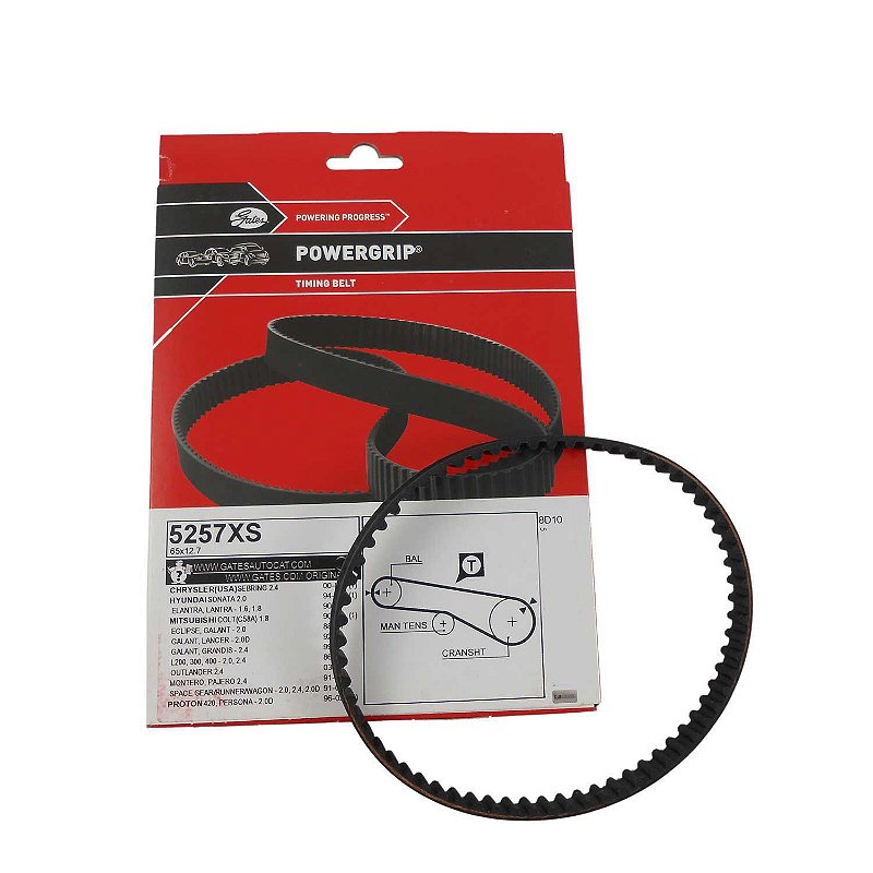 Correia Dentada Gates 5257XS Lancer, Eclipse - Cód.4535 - Asllan Autopeças