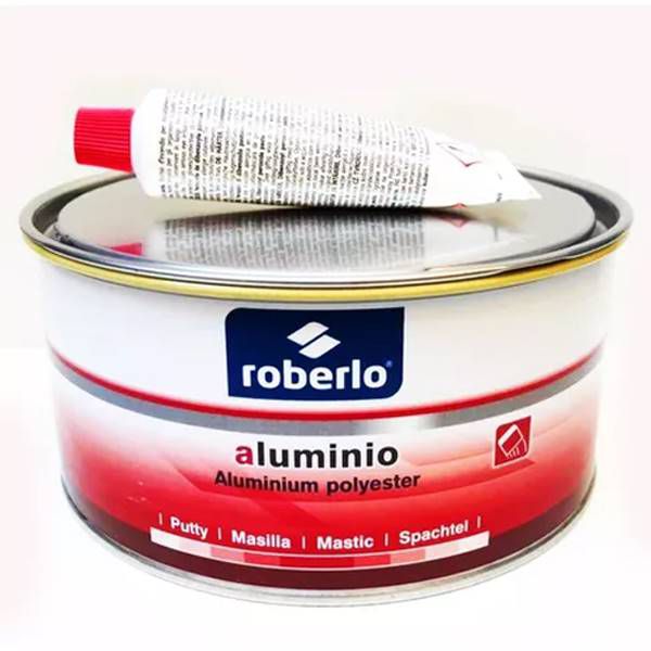 Massa Poliester De Aluminio 1kg Roberlo - Distribuidora Grande Rio - Produtos Automotivos