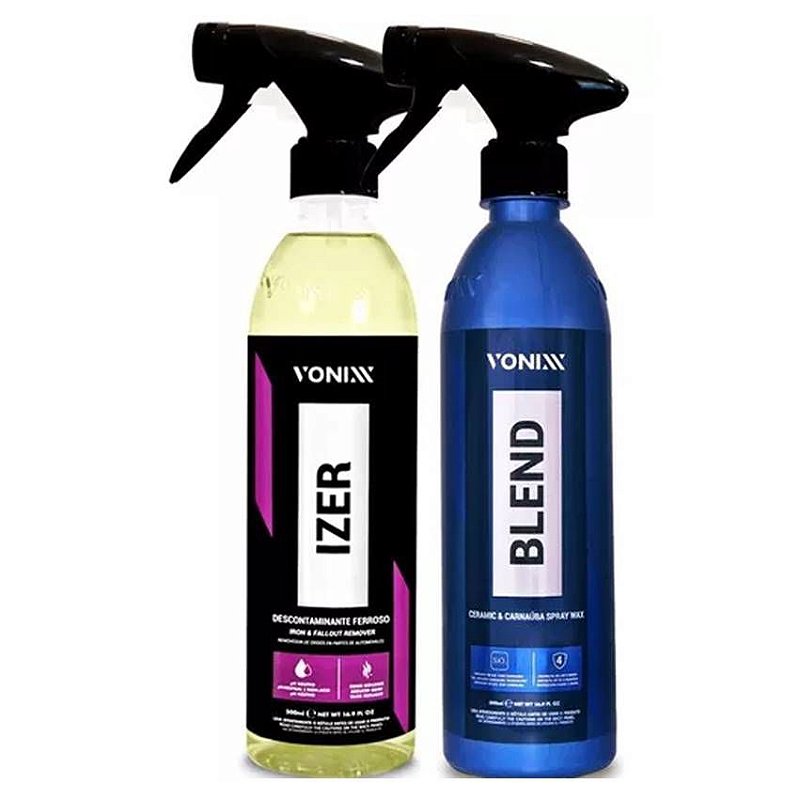 Cera Carnauba Blend Spray Vonixx + Izer Vonixx Limpa Rodas ...