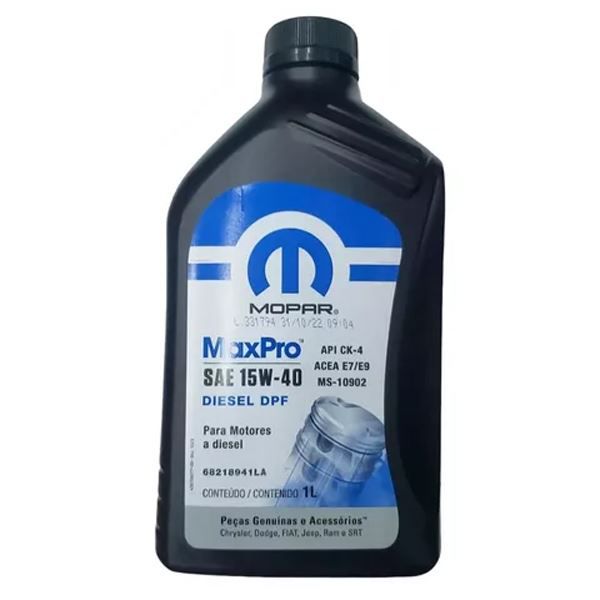 Oleo Maxpro 15w40 Diesel Mopar Litro - Distribuidora Grande Rio ...