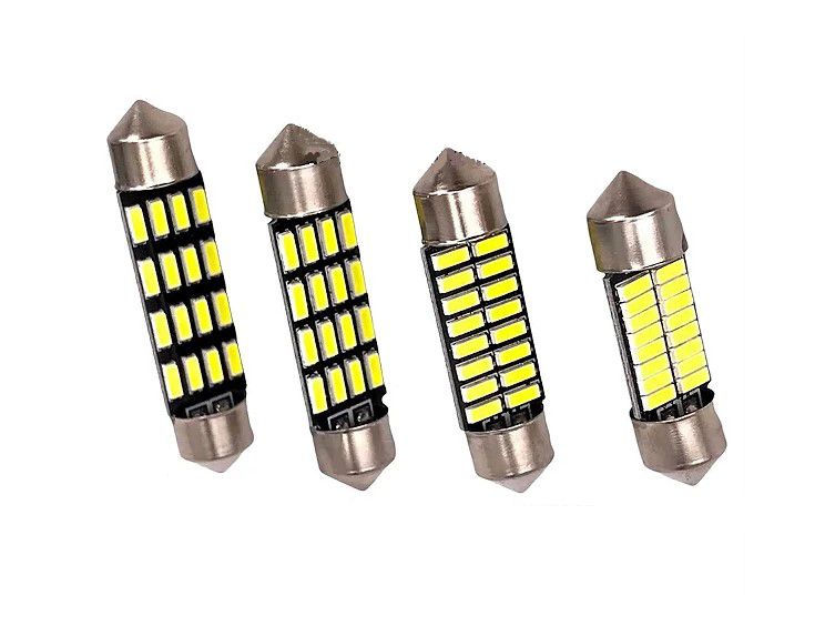 LAMPADA LED TORPEDO 36MM 16 LEDS 6000K 12V - Four Leds Lampadas Automotivas LAMPADA LED TORPEDO 36MM 16 LEDS 6000K 12V - Four Leds Lampadas Automotivas