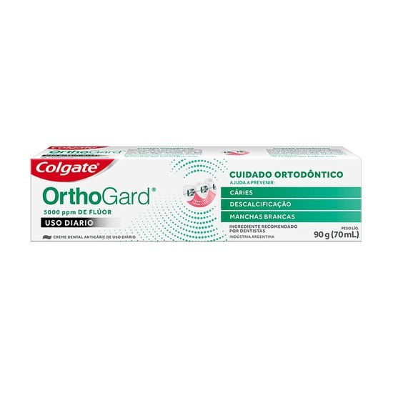 Creme Dental Colgate Orthogard 90g Proteção p/ Aparelhos Ortodônticos ...
