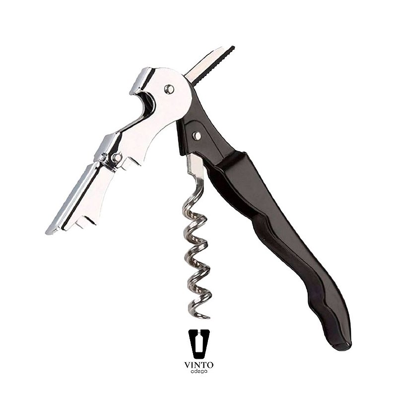 Saca Rolha Tradicional em Aço Inox - Vinto Adega || Mais que vinhos ...