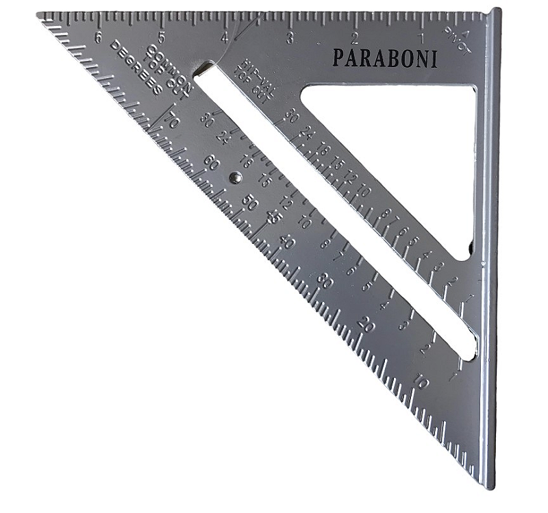 ESQUADRO DE ALUMINIO TRIANGULAR PROFISSIONAL - Distribuidora Fechadura