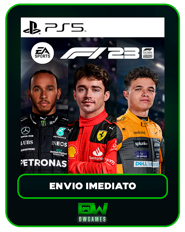 F1 2023 - PS5 - Formula 1 2023 - Edição Padrão - Mídia Digital - DW Games