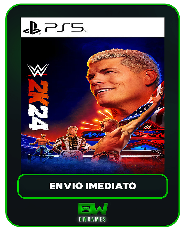 WWE 2K24 - Edição Padrão - PS5 - Mídia Digital - DW Games
