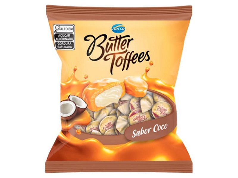 Bala Butter Toffees Coco 100g - Estação Doces