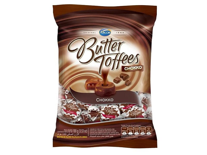 Bala Butter Toffees Chokko Chokko 100g - Estação Doces