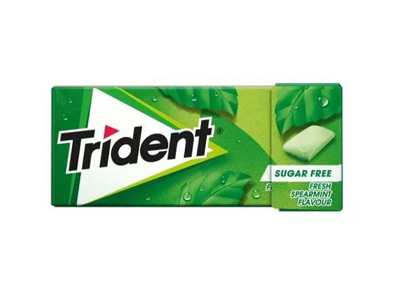 Chiclete Trident Fresh Spearmint Sem Açúcar Importado 14g - Estação Doces